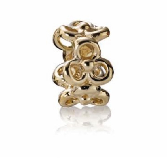 Pandora | Jewelry | Pandora 4k Gold Spacer | Poshmark
